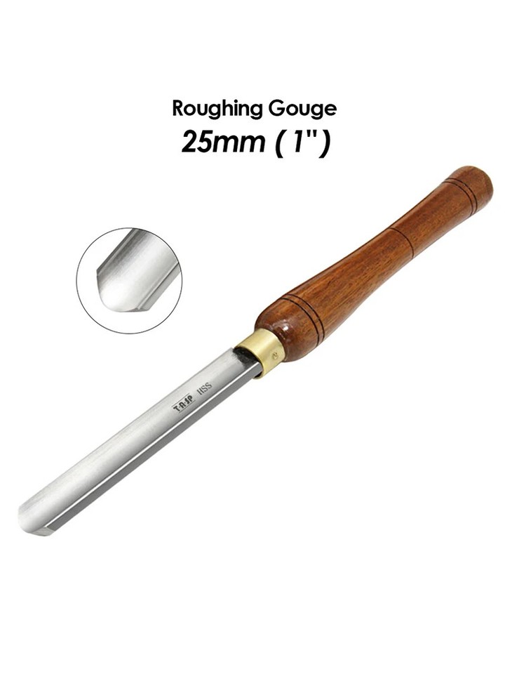 Wood Lathe Turning Bowl Gouge High Speed Steel Working Spindle Roughing ...