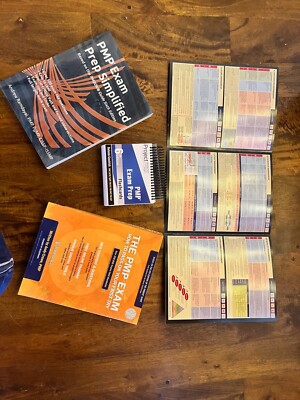 PMP Exam Prep books x 2 , flashcards, sucess sheet | eBay