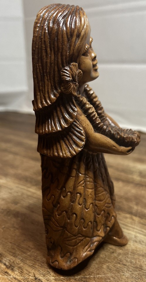 Vintage Coco Joes Hawaiian Aloha Keiki Hapa Wood Carved Figure | eBay