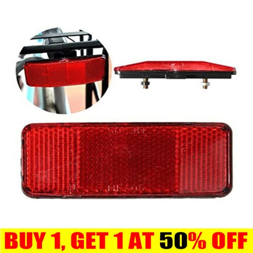 Double nail mountain bike bicycle rack reflector rear tail light ...