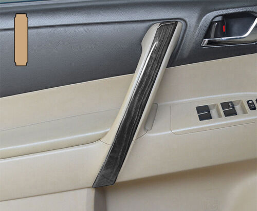 For Toyota Highlander 2008-2013 Interior Door Panel Black Wood Grain ...