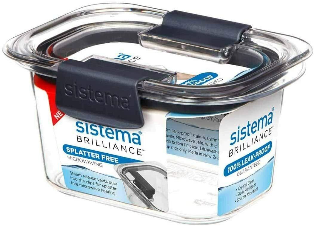 Sistema Leak Proof BPA Free Food Storage Lunch Box Container Safe 14 ...