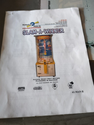 slam a winner arcade redemption manual #1537 | eBay