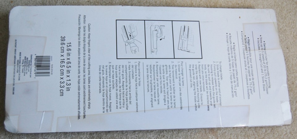 Recollections 12" A4 Paper Trimmer Cutter Scrap Booking Tool two blades ...