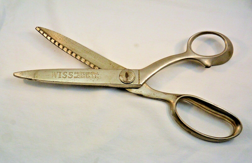 Vintage WISS Professional Model AA Pinking Shears Zig Zag Cut Chrome 10 ...