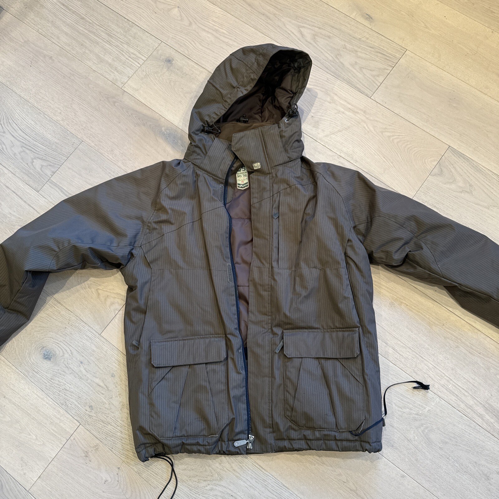 Quicksilver QS Squadron Jacket Size Men’s Medium Coat Brown | eBay