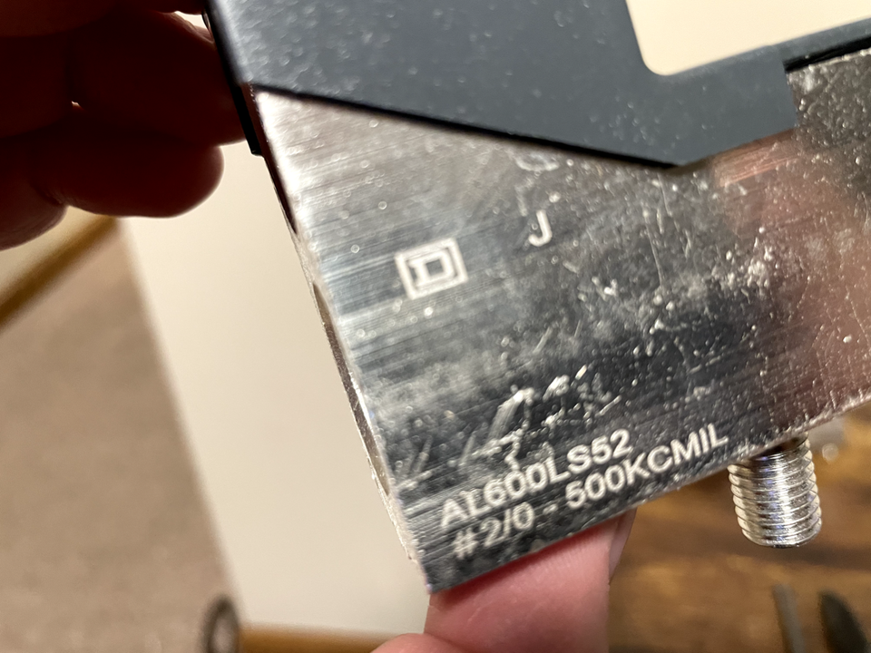 NEW Square D AL600LS52K3 3pole Lug Kit - New Takeoffs - Set of 3 - No ...