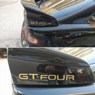 TOYOTA CELICA GT-FOUR ST205 GT4 RISER BLOCKS SPOILER INFILL STICKERS ...