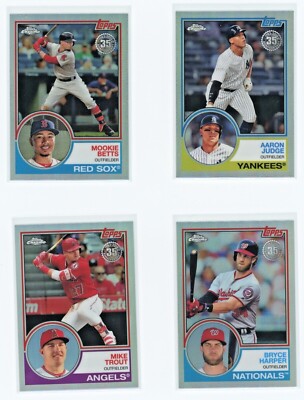 2018 TOPPS CHROME BASEBALL - 1983 TOPPS REFRACTOR CARDS - FINISH YOUR ...