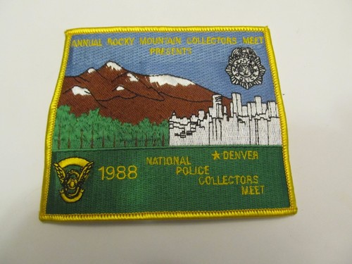 Colorado Police Collectors Meet Denver 1988 Patch | eBay