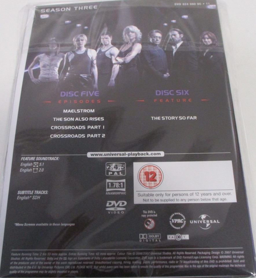 Battlestar Galactica: Season 3 [2006] DVD | eBay