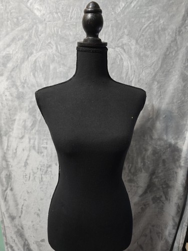 Female Mannequin Dressing Form Adjustable Height Dress Torso Black ...