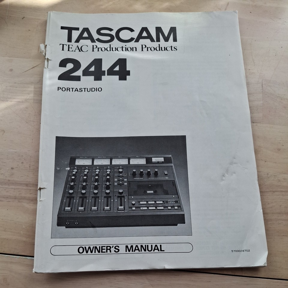 TASCAM 244 Portastudio 4-Track Cassette Recorder Powers On As-Is | eBay