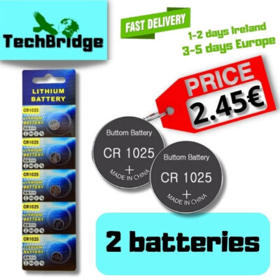 CR1025 3V Lithium Coin Button Cell Battery DL1025, BR1025, KL1025 2 ...