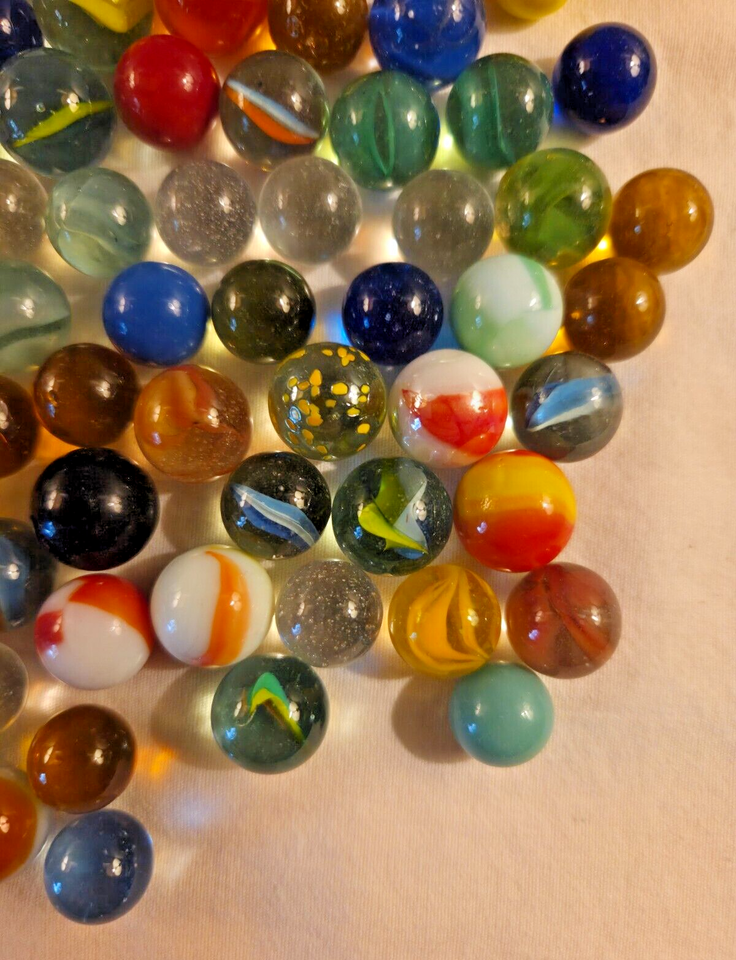 Vintage Assorted Marbles 1 /2” to 3/4" Lot of 200 | eBay