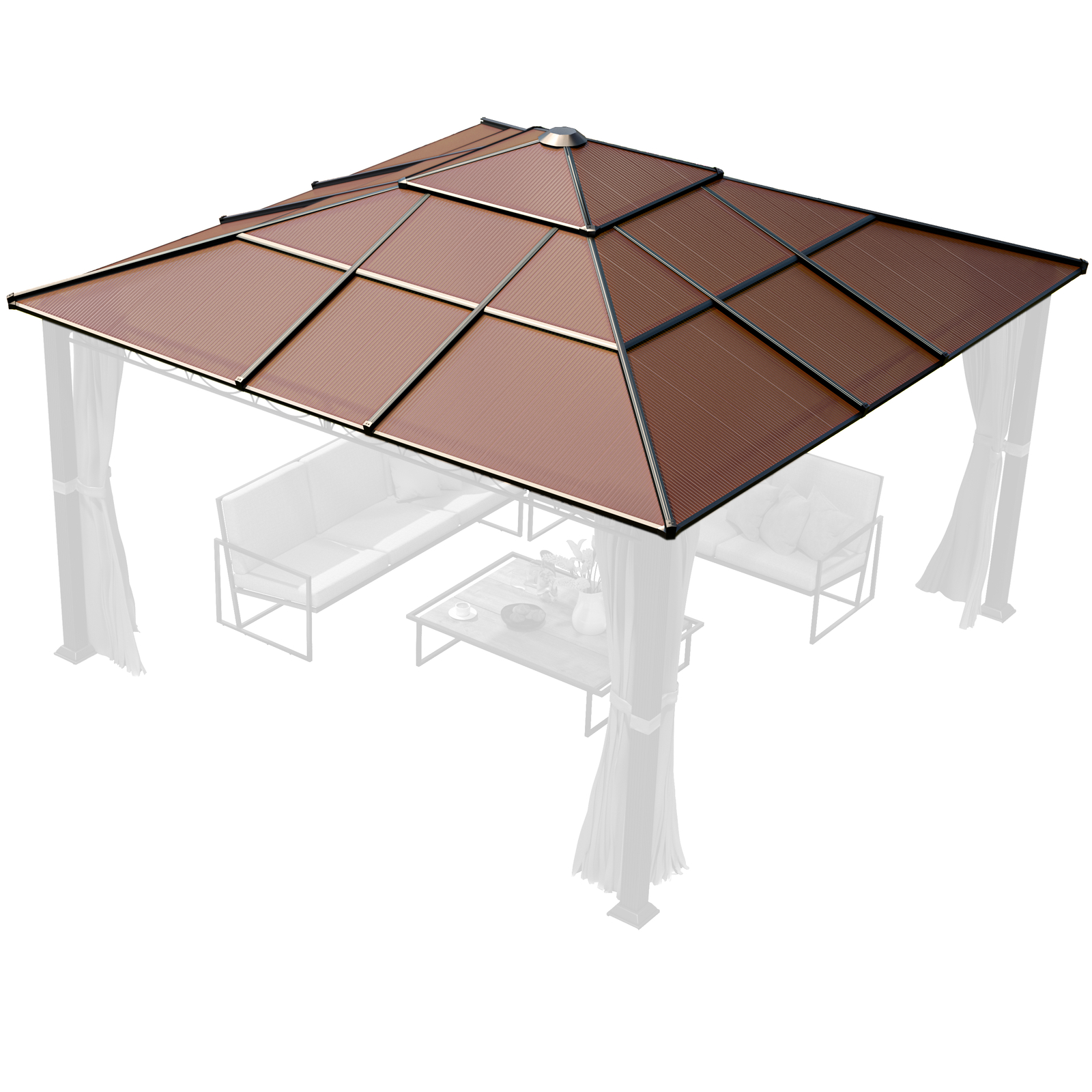 Replacement roof panels for Garden Gazebo Rendezvous Deluxe cover ...