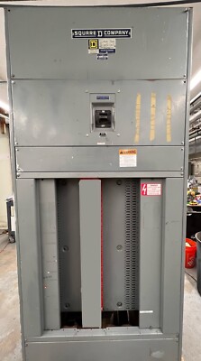 SQUARE D 1000A 800A MAIN BREAKER I-LINE PANEL SWITCHBOARD 480/277v 208 ...