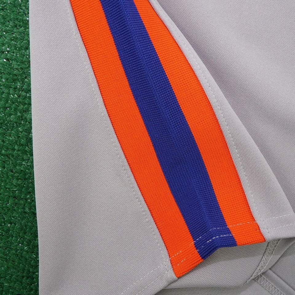 New York Mets 1986 Grey Road Cooperstown Throwback Jersey w/ 25th Anniv ...