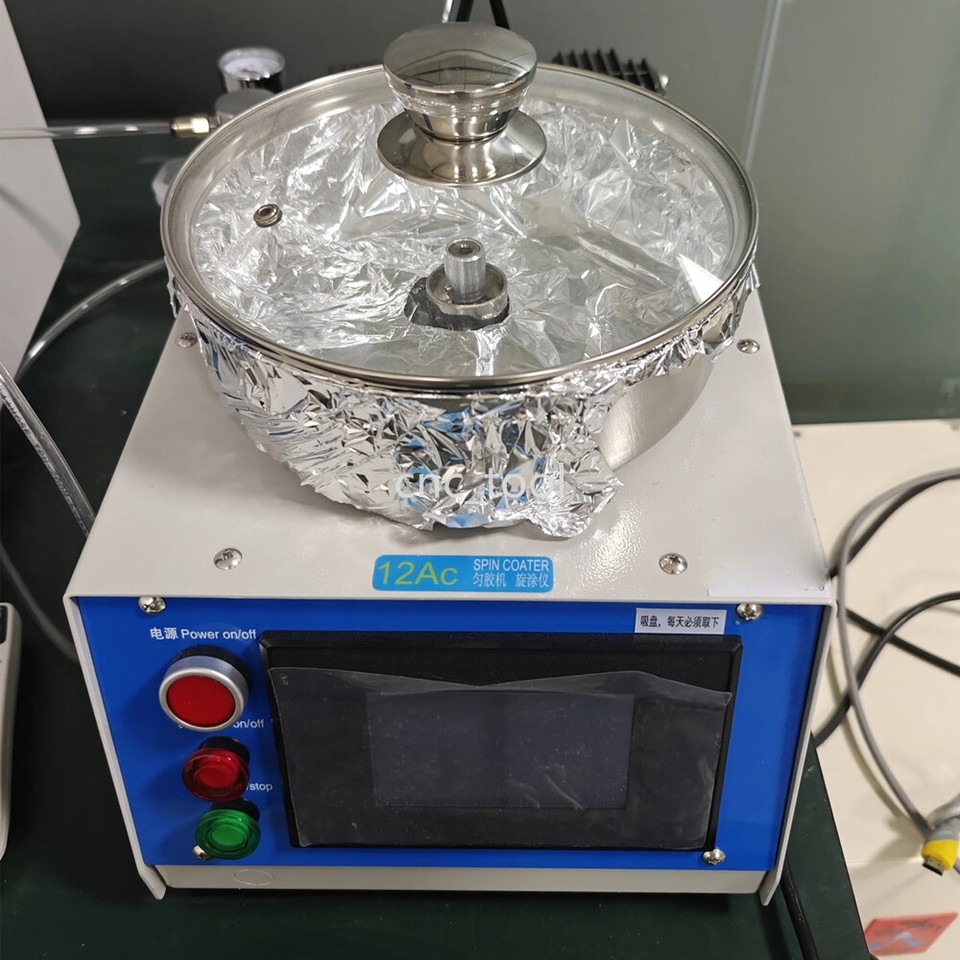 Touch Screen Lab Spin Coater Glue Spin Coating Machine + 2 Chucks ...