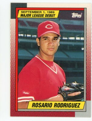 1989 TOPPS MAJOR LEAGUE DEBUT #103 - ROSARIO RODRIGUEZ - CINCINNATI ...