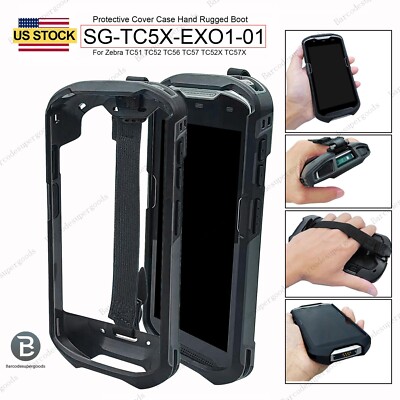 Protective Case Rugged Boot with Hand Strap for ZEBRA TC51 TC510K TC52 ...