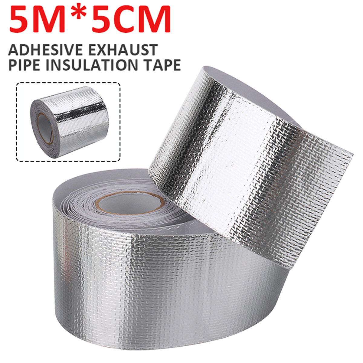 Aluminium Exhaust Heat Shield Wrap Tape Resistant Back Adhensive for ...