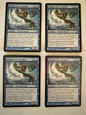 Wanderwine Prophets x4 MTG Magic the Gathering Lorwyn Merfolk Rare ...