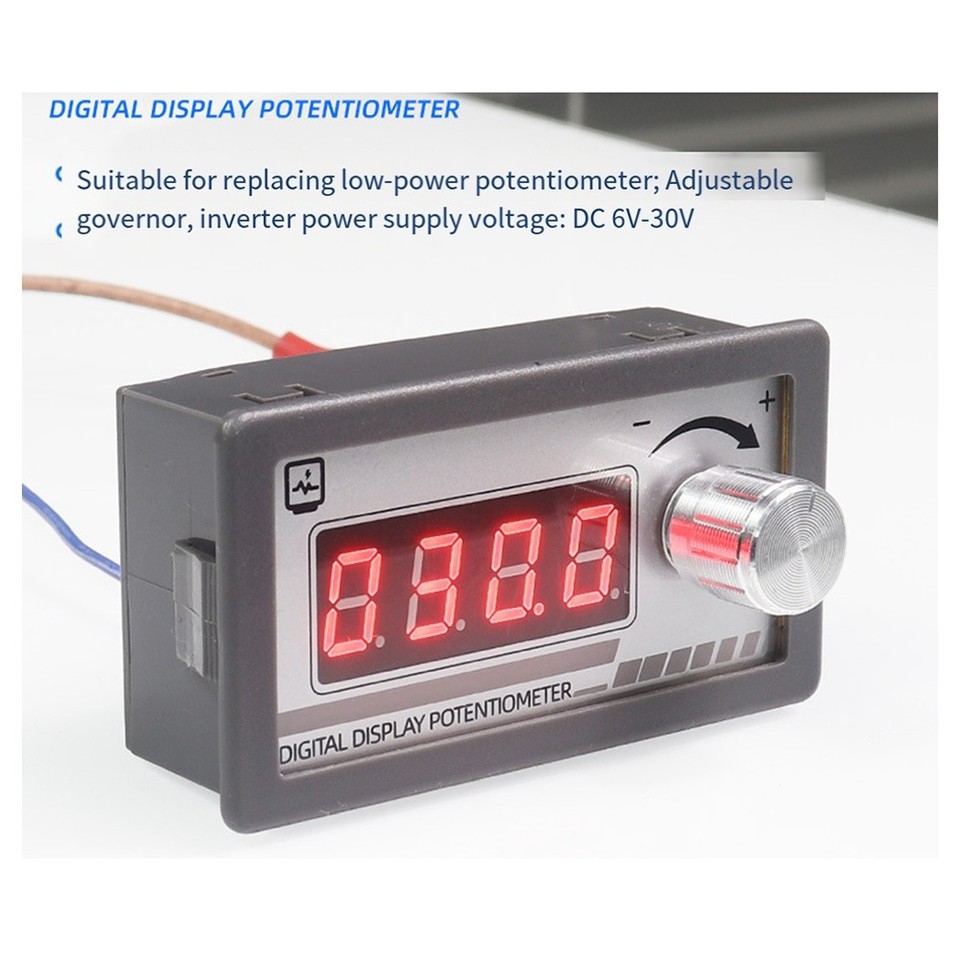 3X(Digital Display Potentiometer Variable Resistor 10k Ω Resistance ...