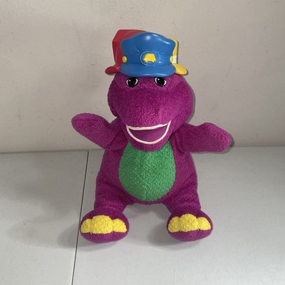 Barney & Friends Silly Hats Barney Talking 11" Plush Toy WORKS READ ...