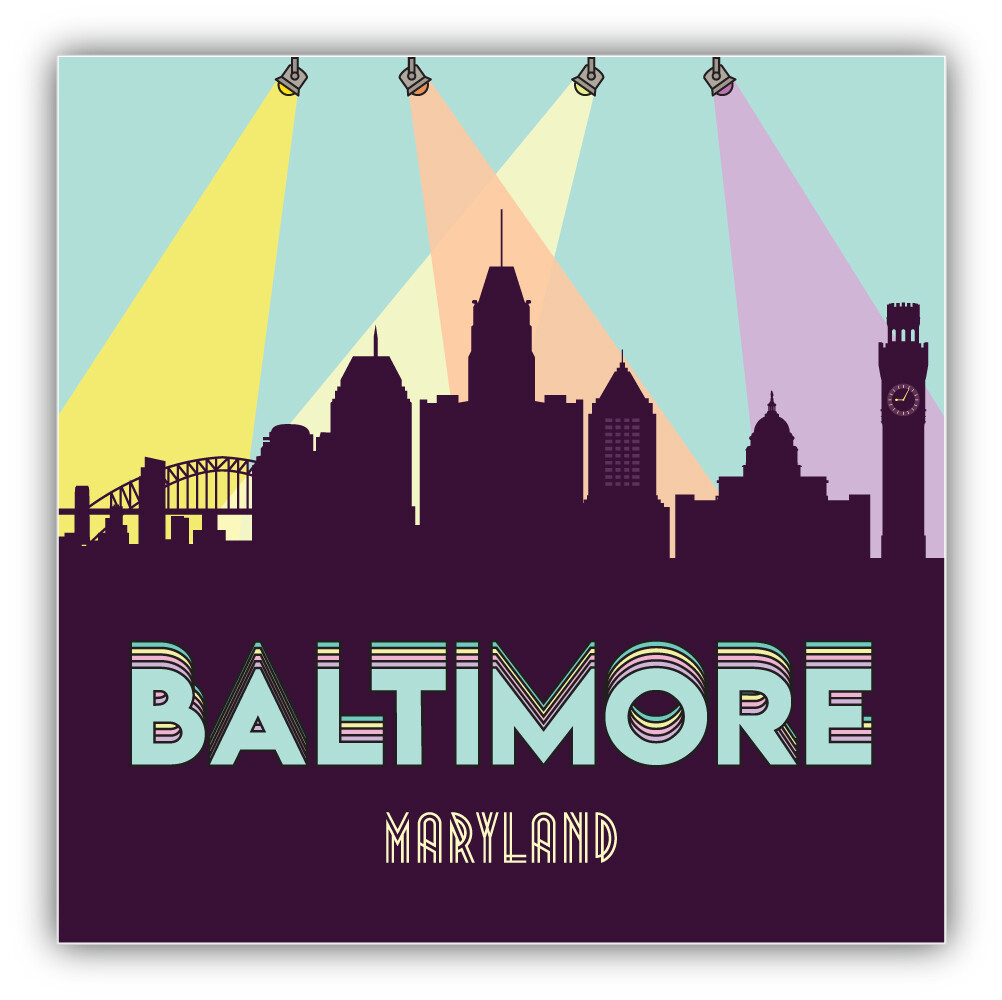 Baltimore City Maryland USA State Vinyl Sticker Bumper Decal | eBay