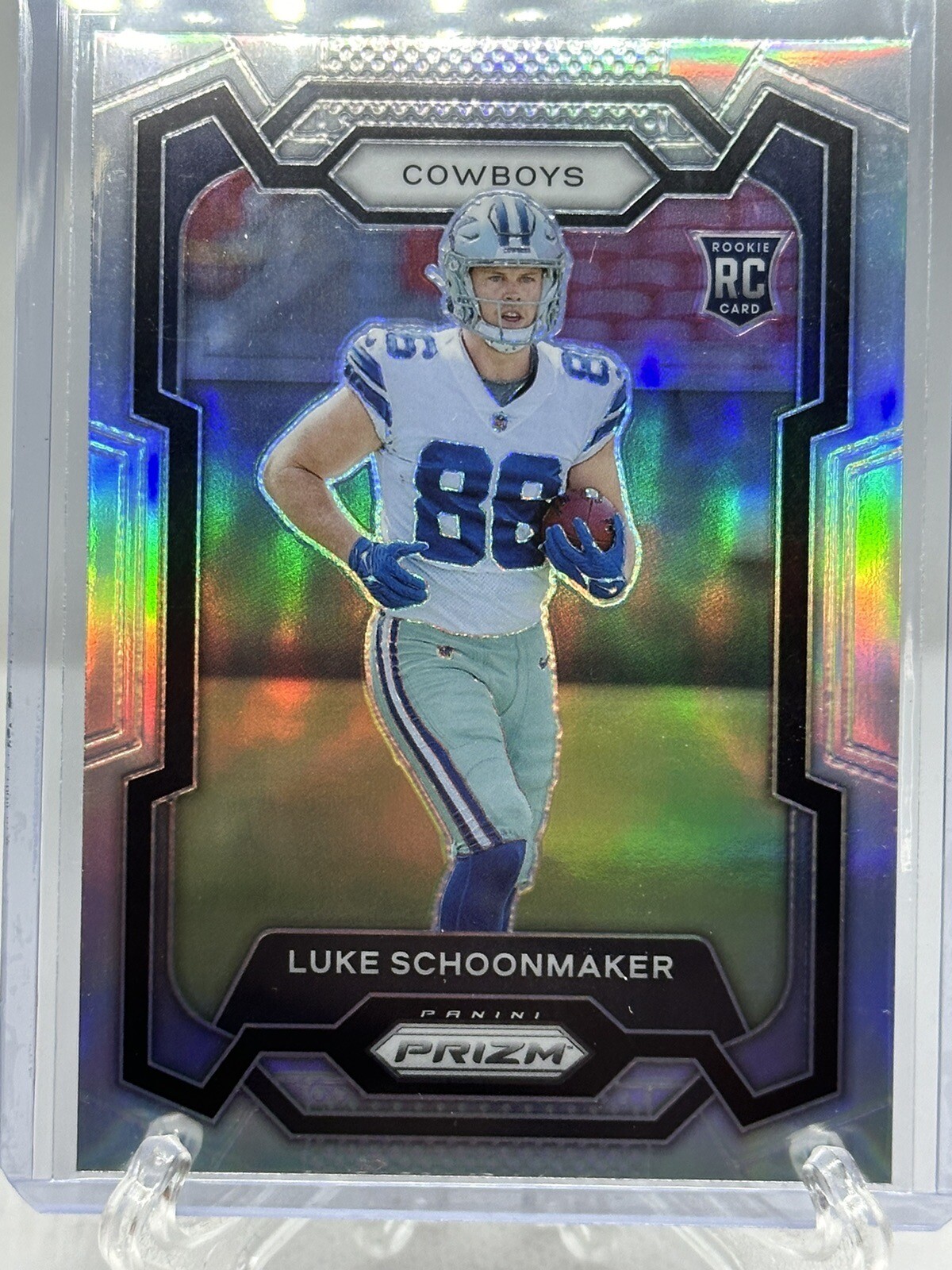 2023 Prizm Luke Schoonmaker Silver RC Rookie #325 Cowboys | eBay