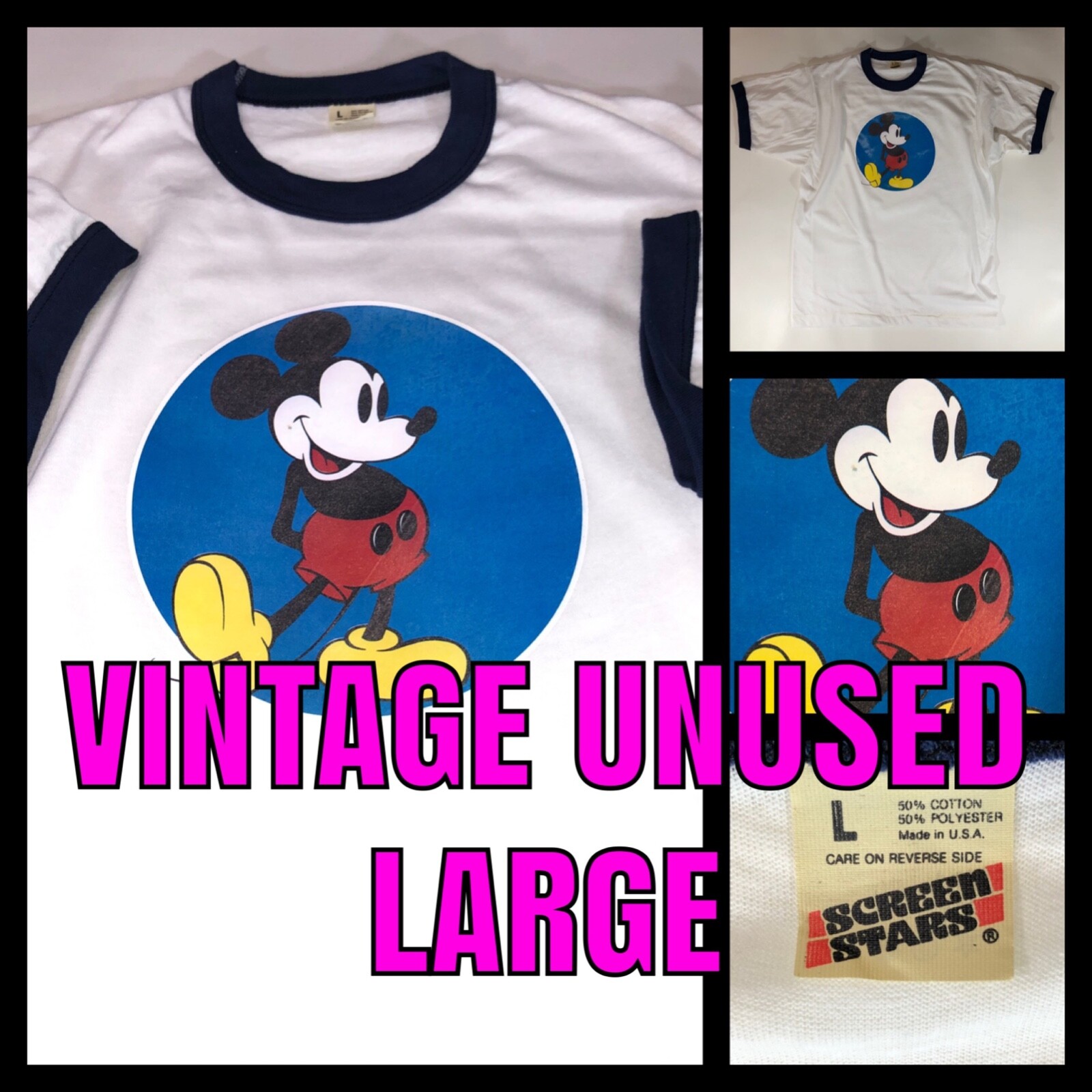 VTG 70s 80s Mickey Mouse Disney Land World Club carto… - Gem