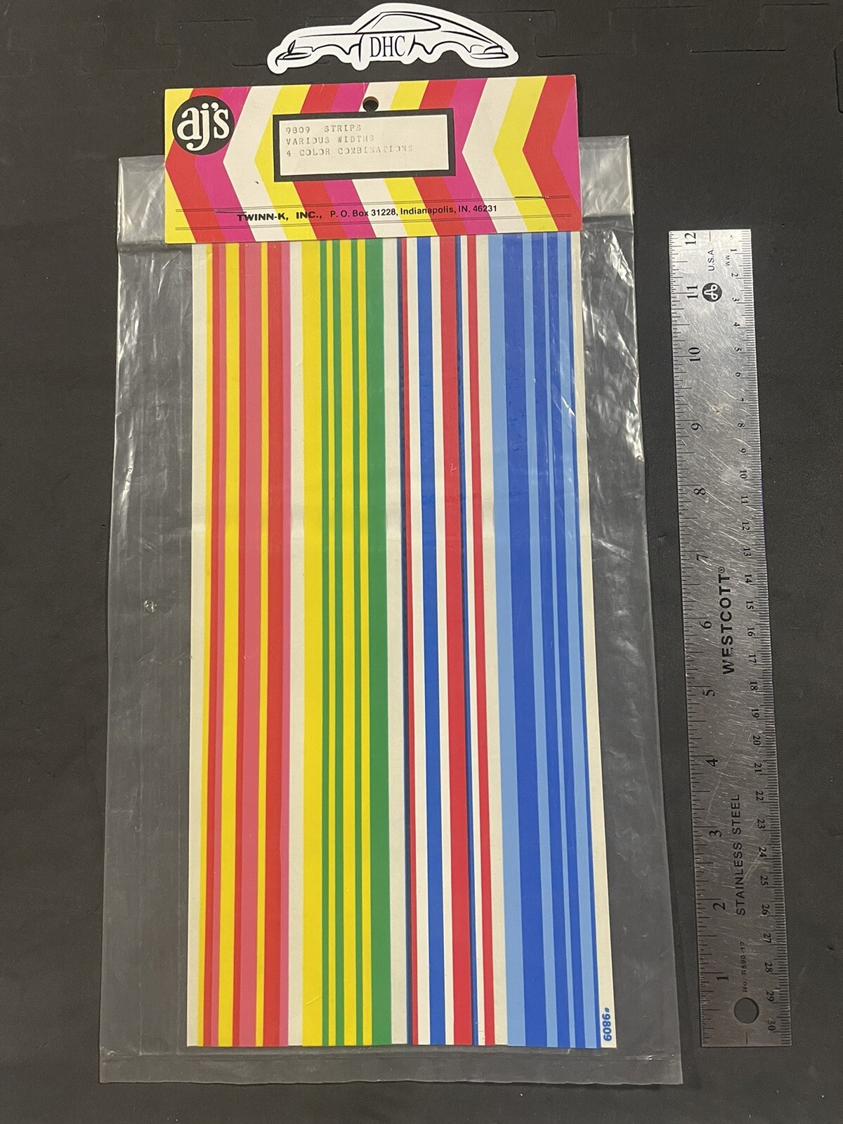 Twinn-K Vintage RC decal sheet AJ’s # 9809 Various width strips 4 ...