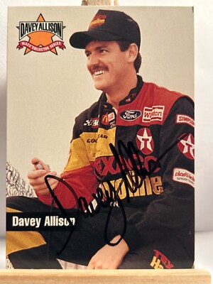 1993 Maxx Texaco Davey Allison Autograph Nascar Legend card | eBay