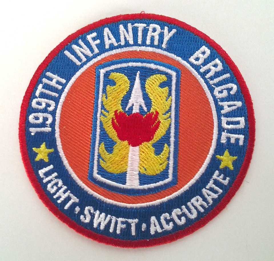 199TH INFANTRY BRIGADE LIGHT SWIFT (3"Rd) US ARMY Military Patch P5126 ...