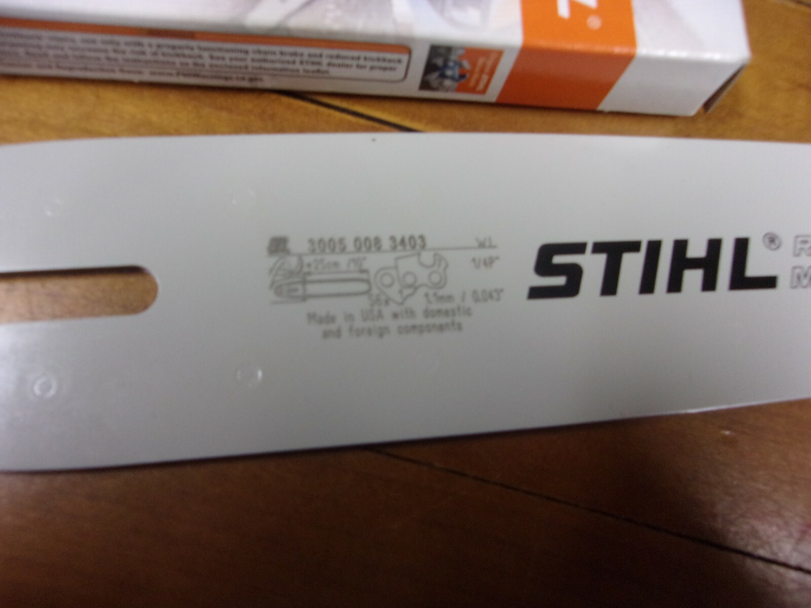 Stihl 10" Guide Bar 1/4P" .043" 56DL OEM 3005-008-3403 HT101 HT70 HT56C ...
