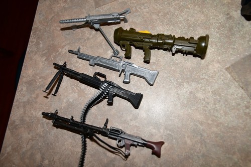 Vintage G.I. Joe 30 Cal Machine Rocket launcher machine guns | eBay
