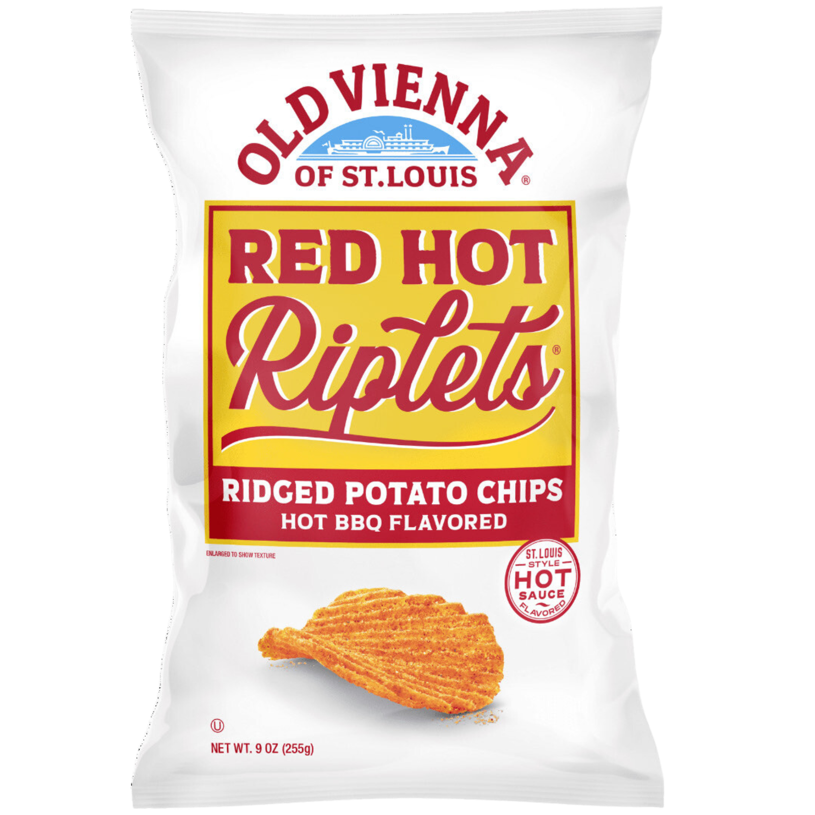 Old Vienna of St. Louis Red Hot Riplets Hot BBQ Chips | eBay