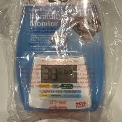 CVS Health Large Display Humidity Monitor for Humidity & Room ...