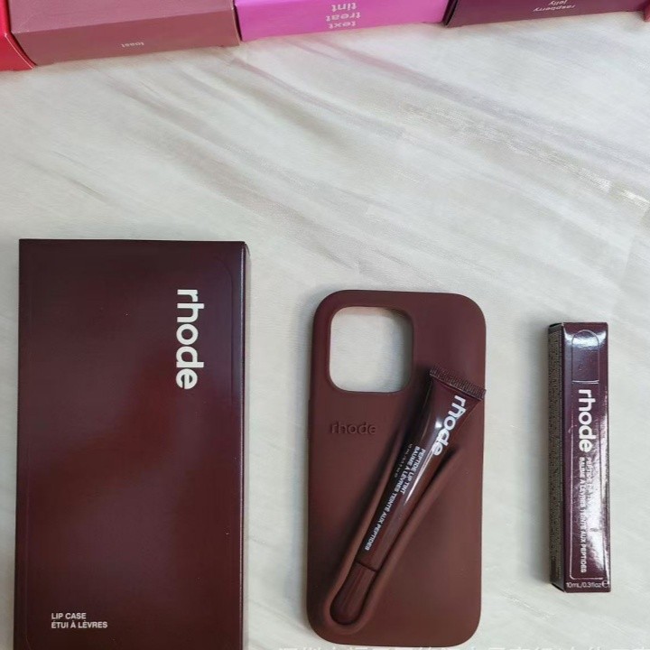 Lip Case + Fall Lip Tint Pro Max Rhode Summer for iPhone 16 15 14 13 12 ...