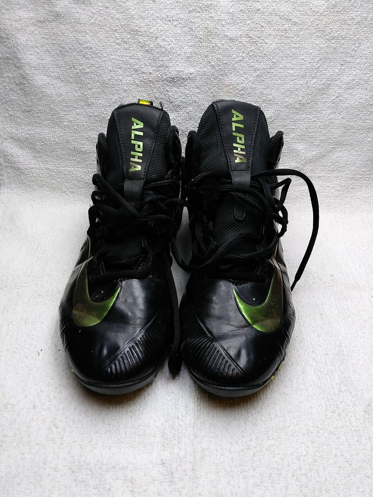 NIKE ALPHA FOOTBALL CLEATS MEN'S SIZE-8.5 RARE STYLE USED CONDITION ...