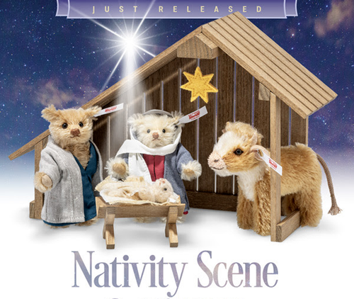 Steiff Nativity Scene 2022 Bear doll plush Rare Christmas From Japan | eBay