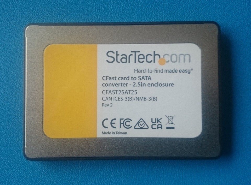 StarTech CFAST2SAT25 CFast to SATA Adapter + Innodisk 3ME4 DECFA-64GM ...