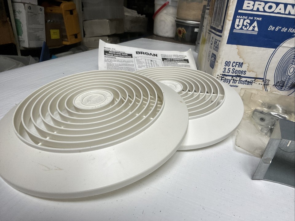 Broan Model 512 Room to Room Ventilation 6" Fan 90 CFM 3.5 Sones NIB ...