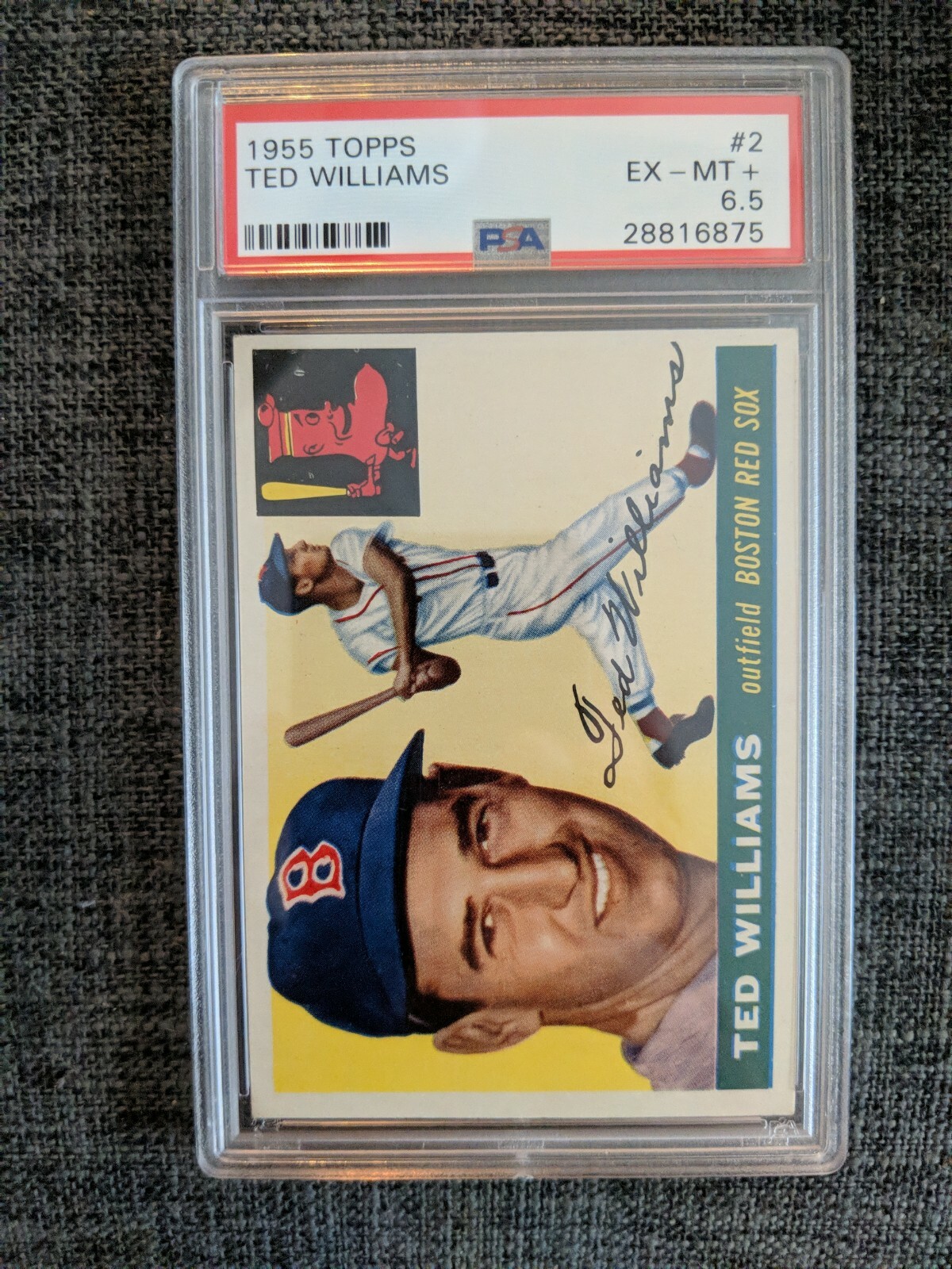 1955 Topps #2 Ted Williams PSA 6.5 HOF Ex-Mt+ 6 7 Iconic Centered | eBay
