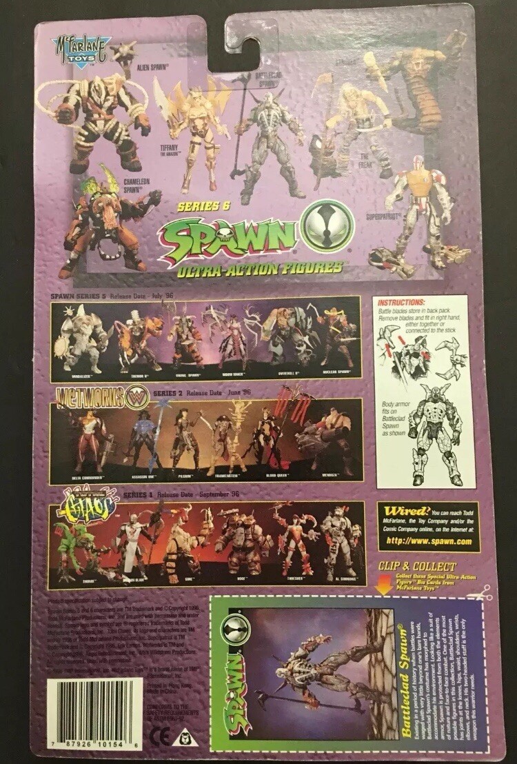 TODD MCFARLANE TOYS SPAWN ULTRA-ACTION FIGURES BATTLECLAD SPAWN SERIES ...