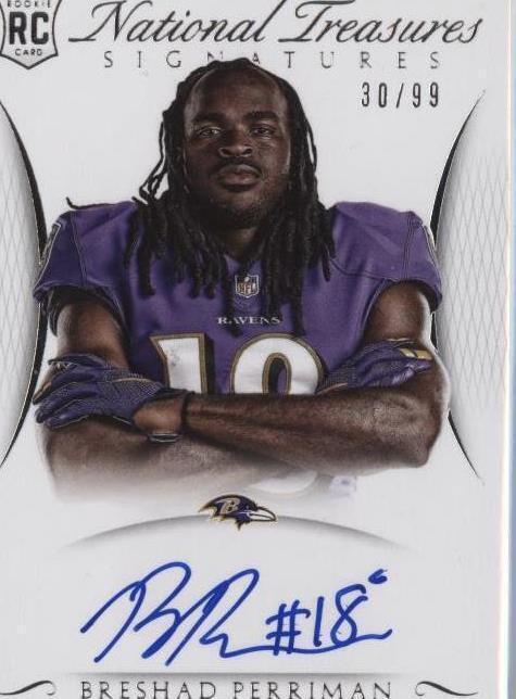 2015 Panini National Treasures - Rookie Signatures Rps Breshad Perriman ...