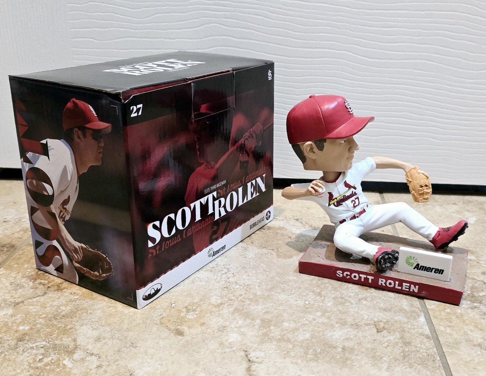 St Louis Cardinals Scott Rolen Bobblehead SGA 8-17-24 Elite 3rd Baseman ...