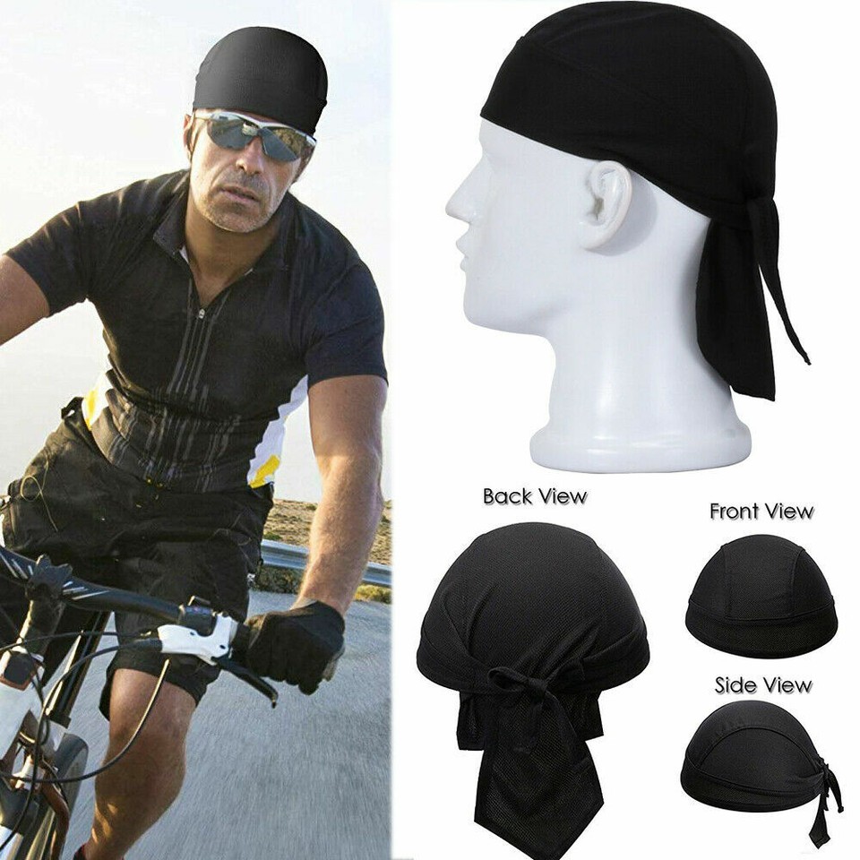 2×Quick Dry Cycling Cap Head Scarf Running Riding Bandana Headscarf ...