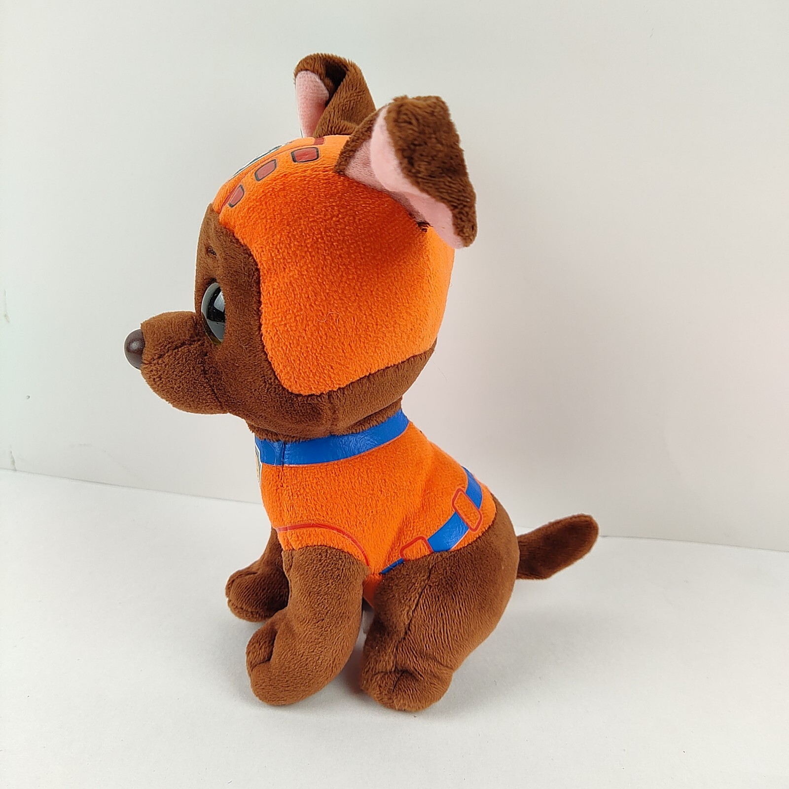 TY Paw Patrol Zuma Beanie Boo Plush Brown Puppy Dog Orange Suit No Tags ...